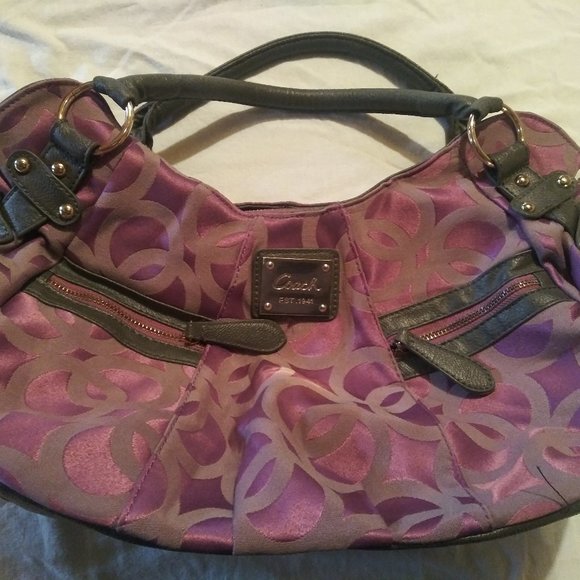 Coach | Bags | Coach Established 941 Purple Handbag | Poshmark
